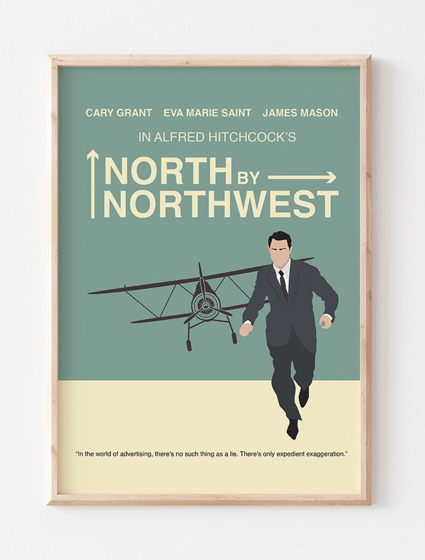North By Northwest Minimalist Poster – Poppermost Prints