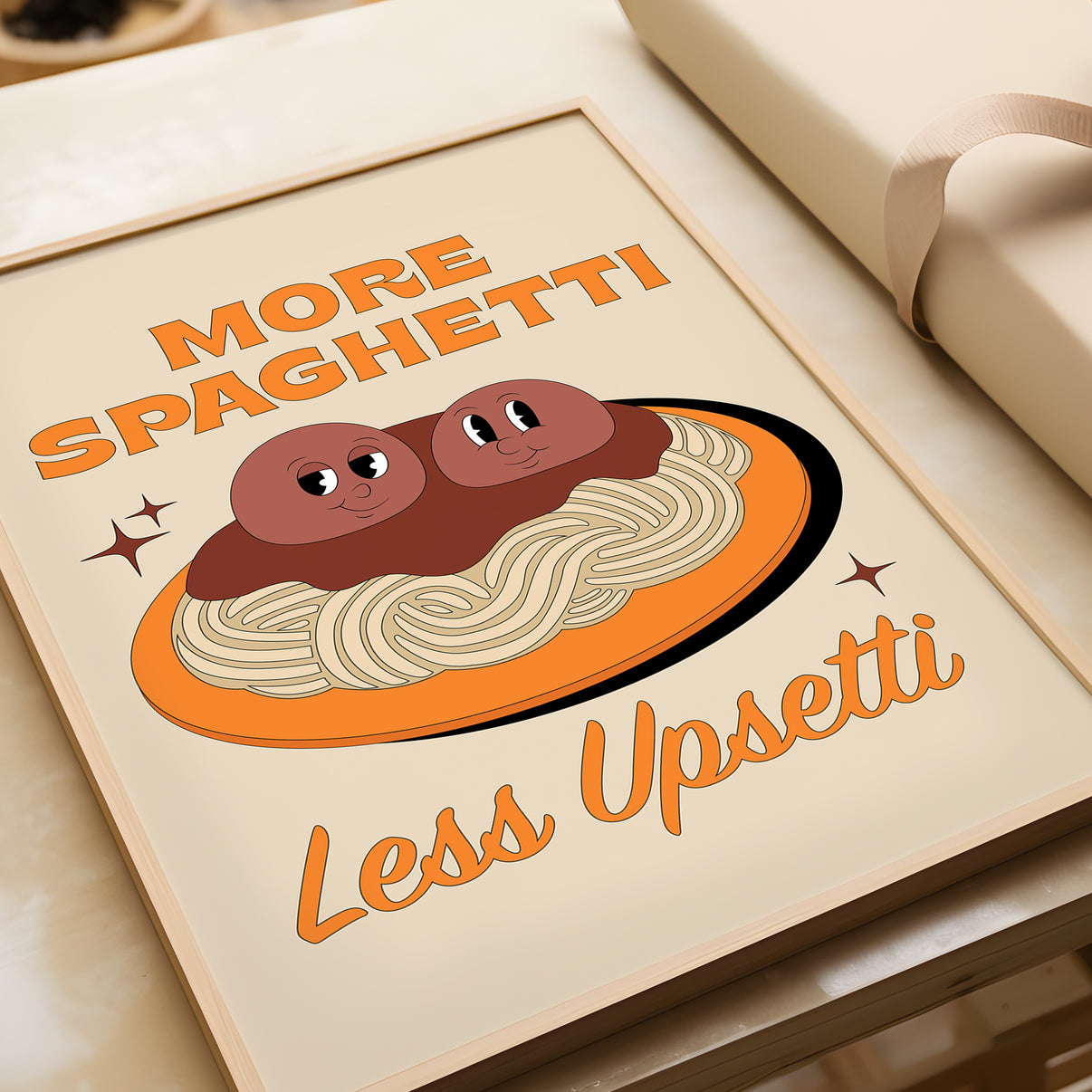 More Spaghetti Less Upsetti – Poppermost Prints