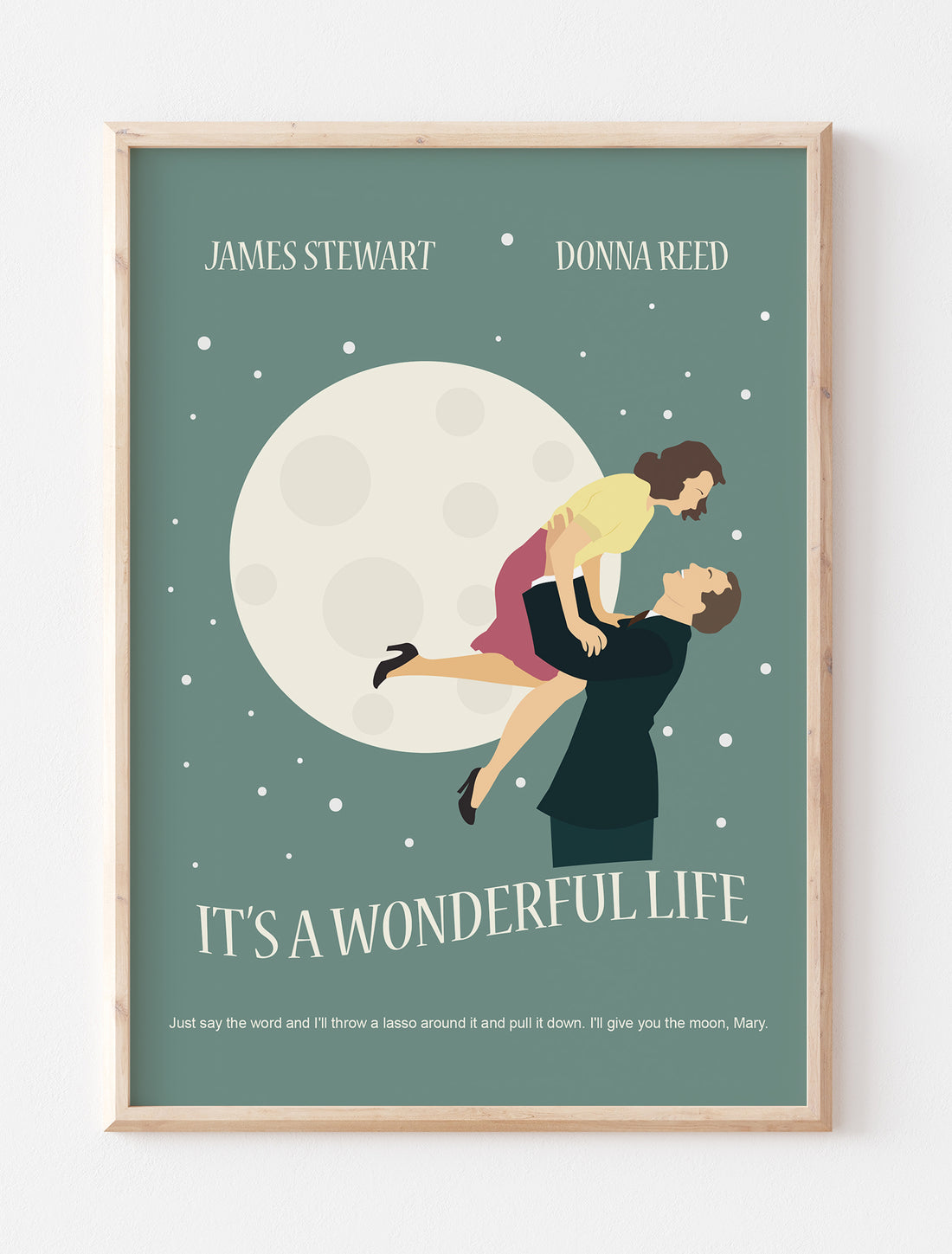 It's a Wonderful Life Minimalist Movie Poster – Poppermost Prints