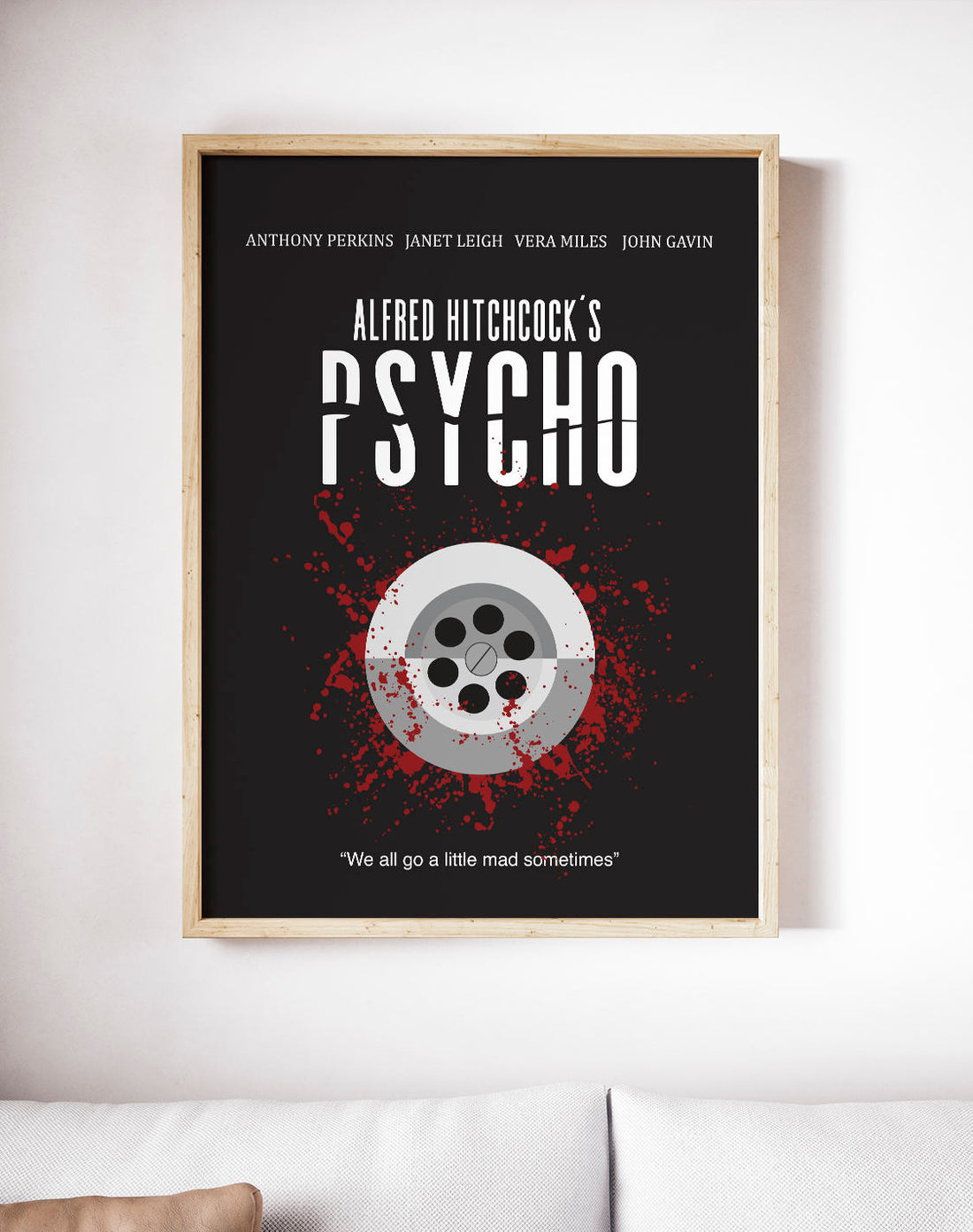 Psycho Minimalist Movie Poster – Poppermost Prints